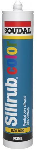 SOUDAL Silirub Color neutrale silicone RAL 1019 Grijsbeige (300 ml ...