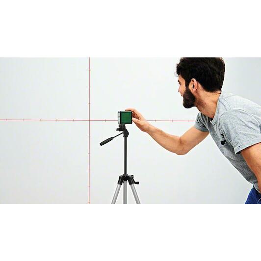 Bosch quigo plus cross line laser with tripod store