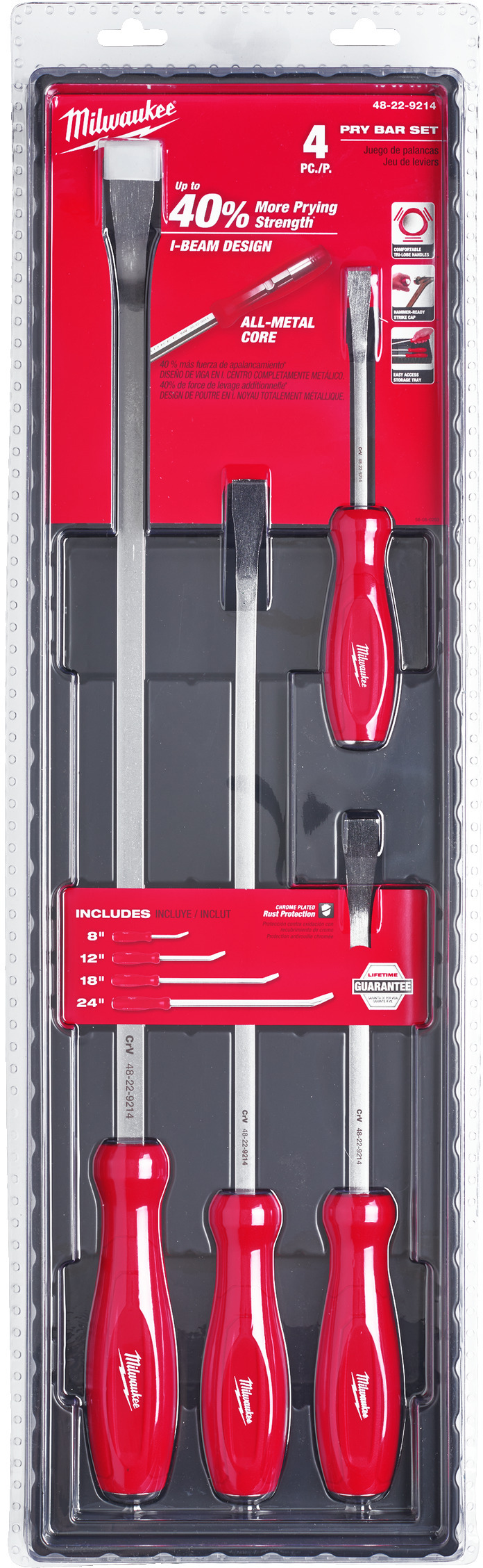 MILWAUKEE 48229214 koevoet set 4-delig | Klium