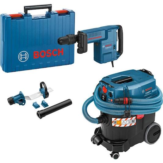 BOSCH GSH 11 E + GAS 35 M AFC + GDE Max BE (JK) Toolkit combipack ...