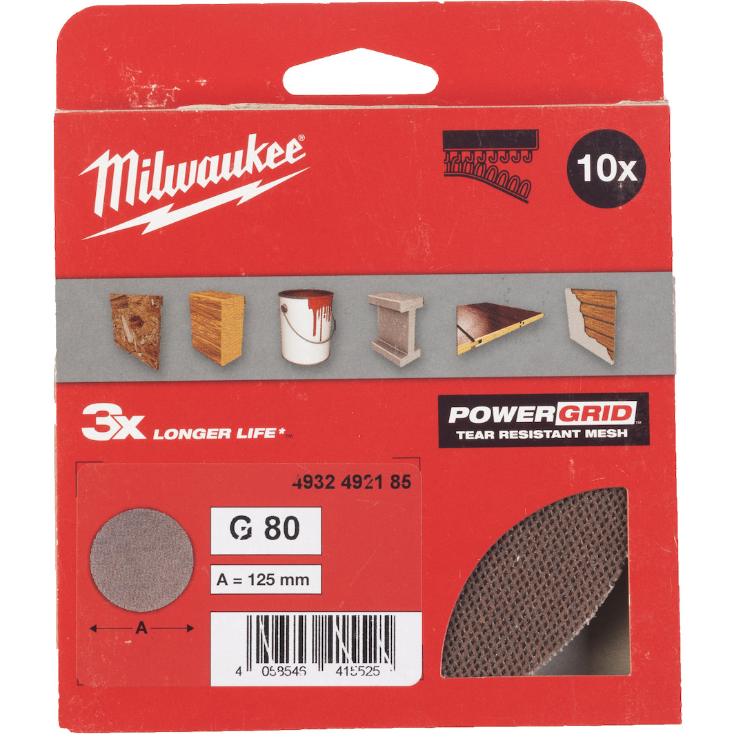 MILWAUKEE 4932492185 schuurgaas voor excentrische schuurmachines PG ...