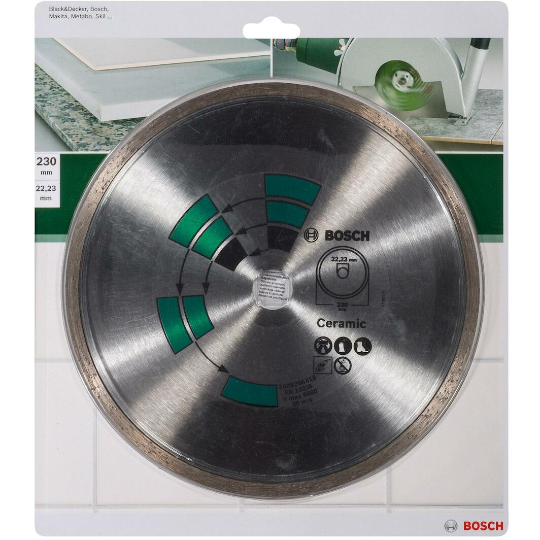 BOSCH 2609256418 diamond cutting disc for tiles ceramic 230mm 22.23mm ...