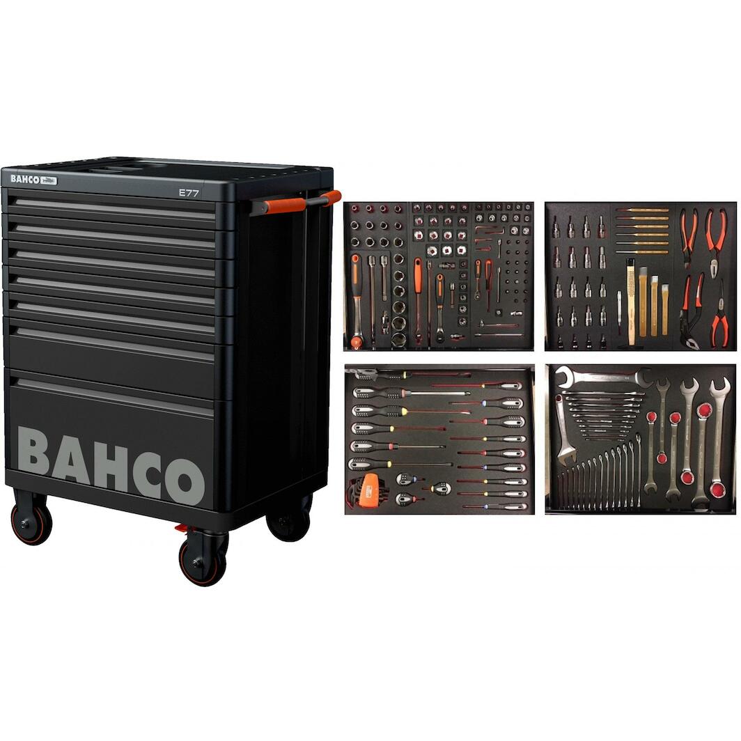 BAHCO 1477K7BLACK-FULL4 gereedschapswagen zwart 26" met 7 laden ...