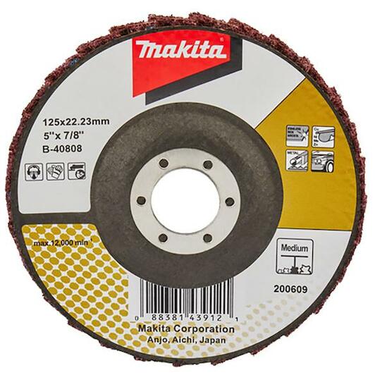 MAKITA B-40808 lamellenschuurschijf voor oppervlakte nabewerking 125mm ...