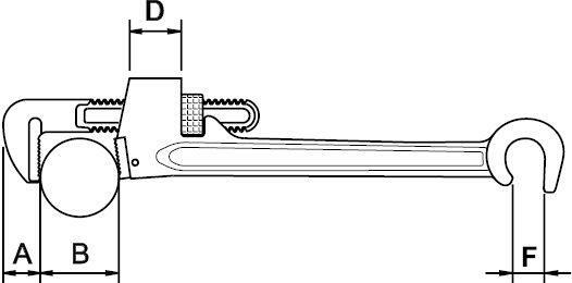 EGA MASTER 57581 adjustable pipe spanner 10" | Klium