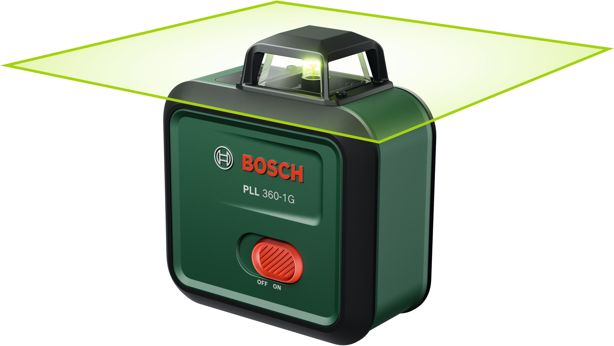 BOSCH PLL 360-1G accu-lijnlaser groen in opbergetui (1x 2,0Ah accu, USB ...