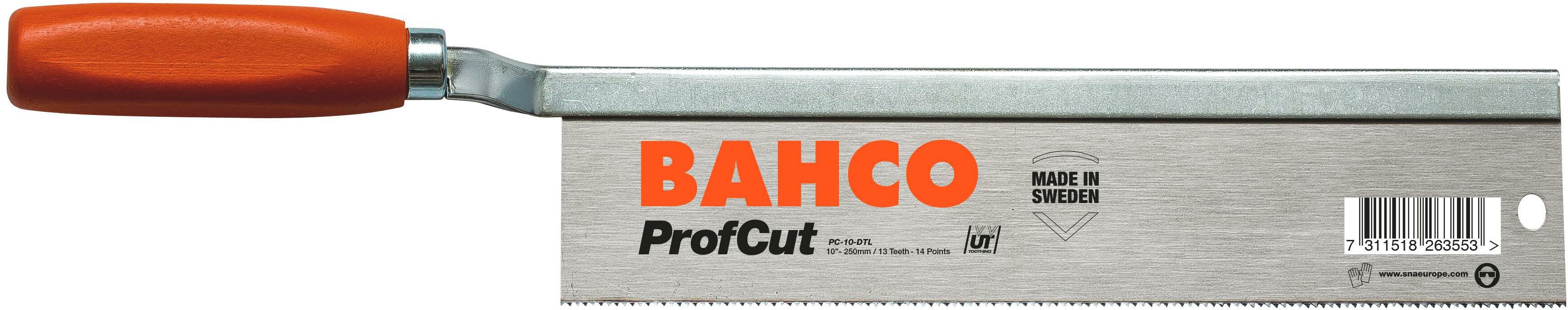 BAHCO PC-10-DTL ProfCut toffelzaag met gebogen houten handgreep 13/14 ...