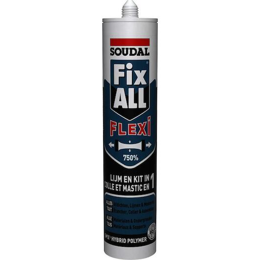 SOUDAL Fix ALL Flexi hybrid adhesive sealant grey (290 ml) - 105030 | Klium