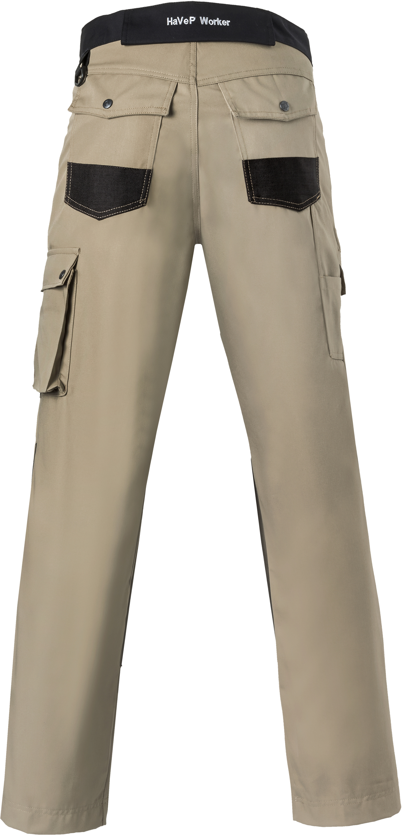 HAVEP 8657 Basic pantalon de peintre (cxc - camel/noir) - 8657-033CXC ...
