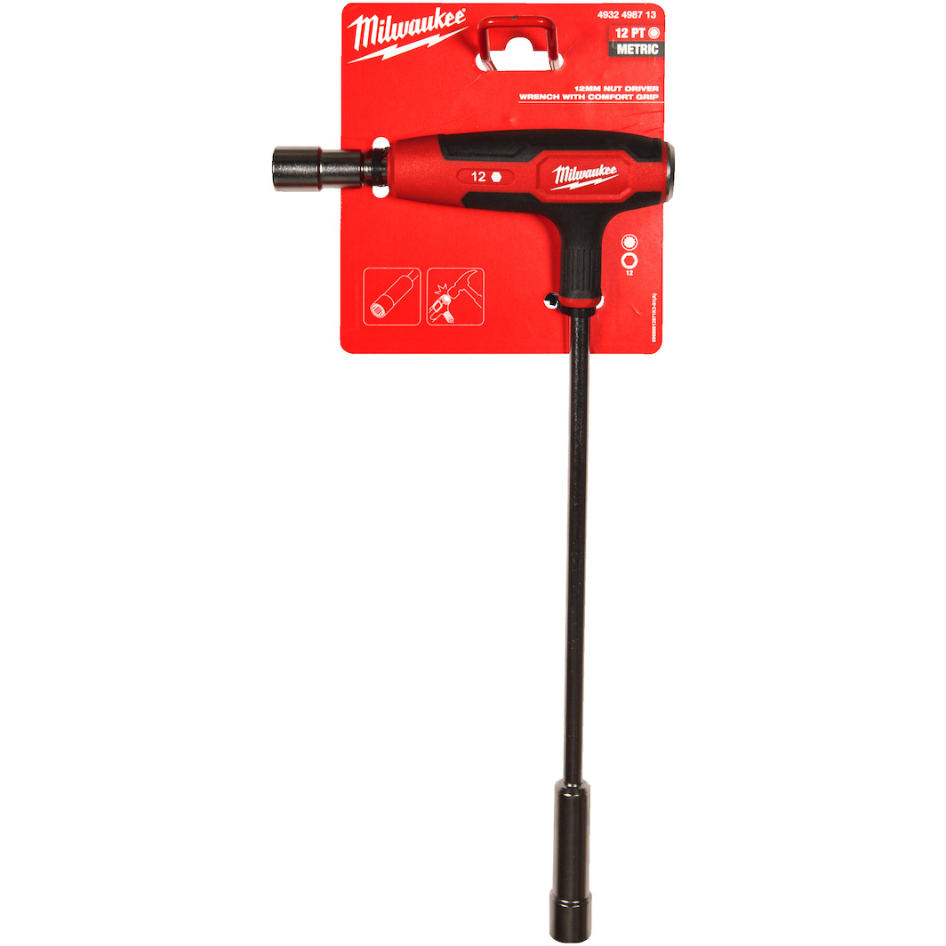 MILWAUKEE 4932498713 cap screwdriver with T lever comfort grip 12 mm ...