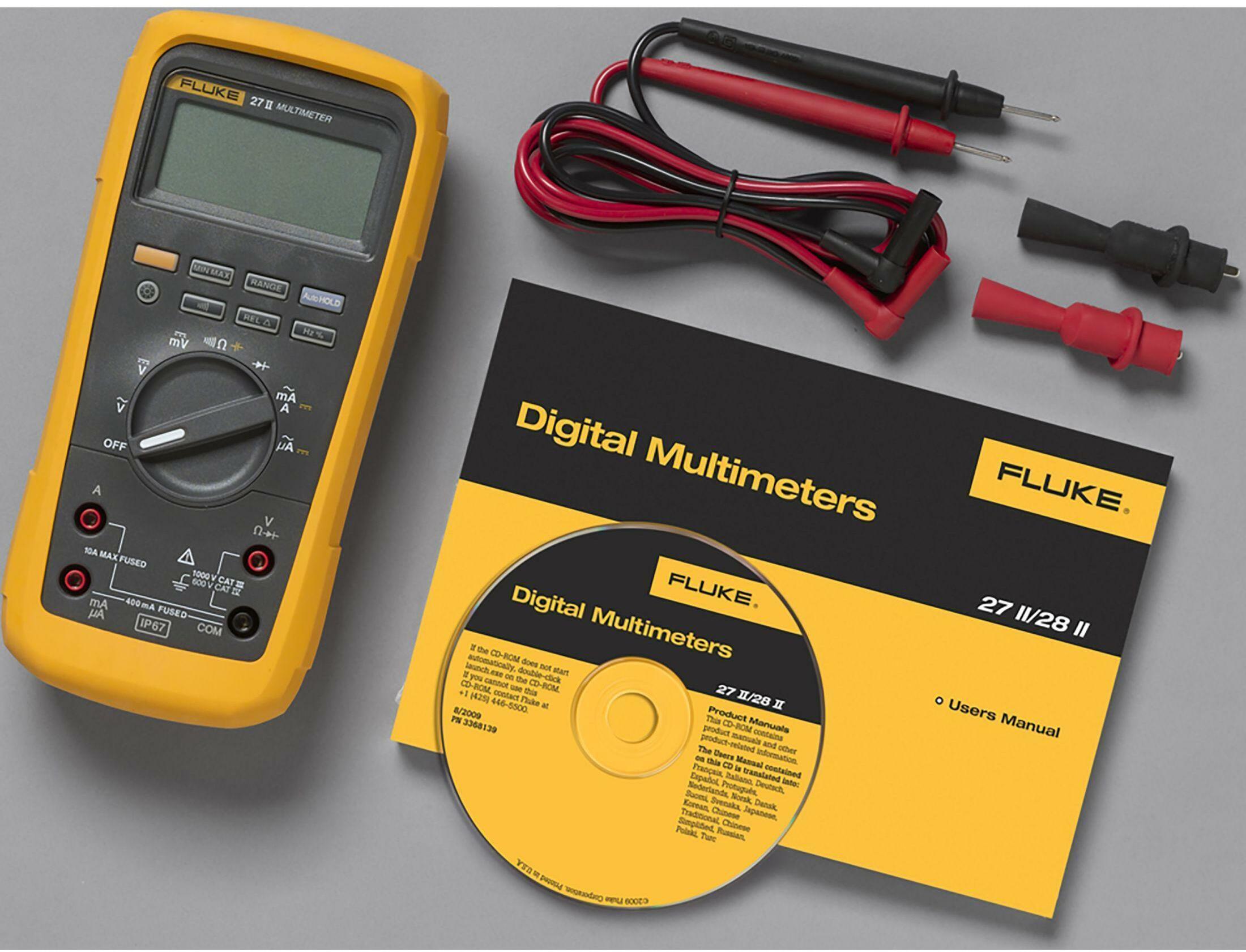 FLUKE 27-II multimètre industriel (IP67) - 3947770 | Klium