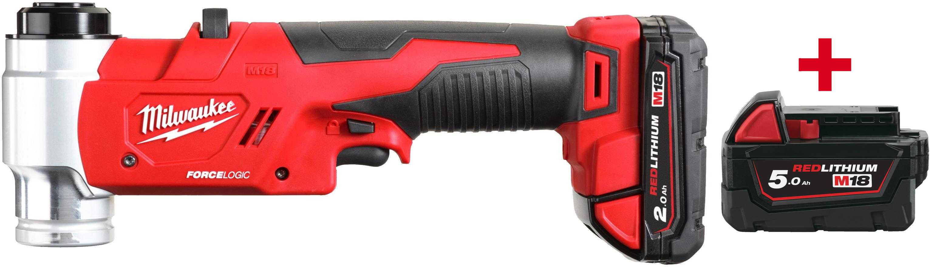 MILWAUKEE M18 HKP-201C FORCE LOGIC hydraulische accu-ponsmachine in ...