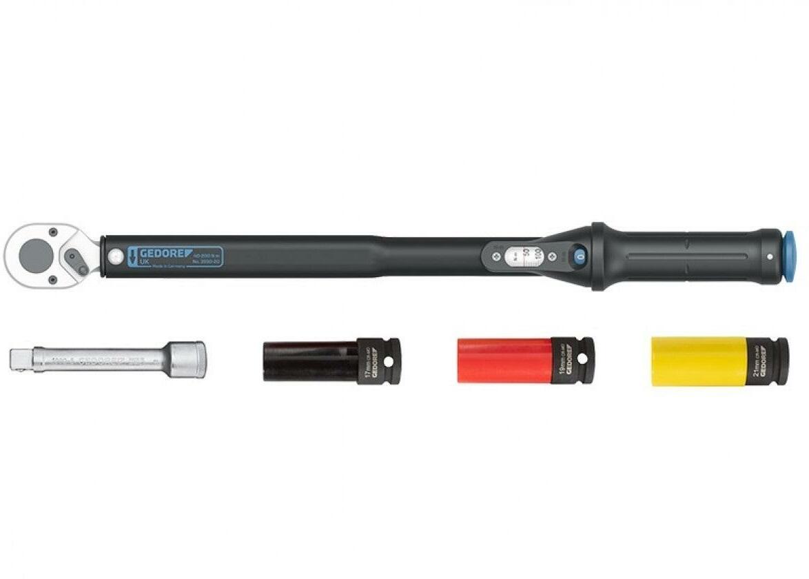 GEDORE 3550-UK-LS4 torque wrench set 1/2" Torcoflex UK, 40-200 Nm - 5 ...
