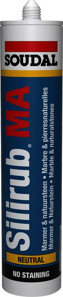 SOUDAL Silirub MA neutral silicone stone grey (310 ml) - 117637