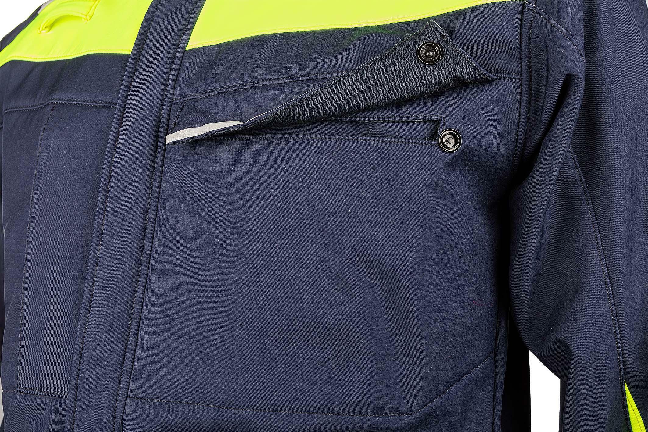 SIOEN 9705 Umiat Softshell jacket with ARC protection (navy blue/fluo ...