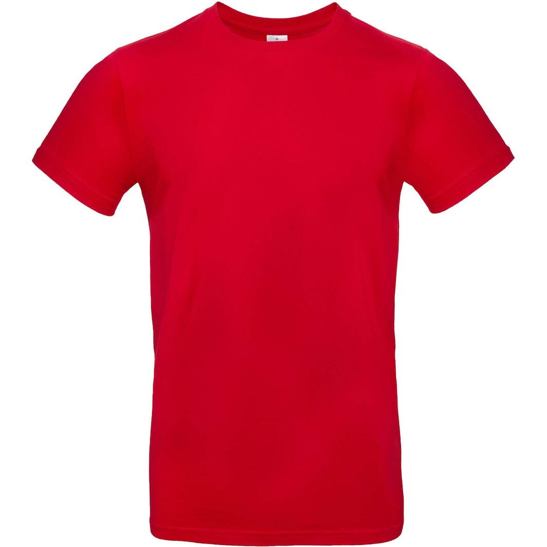 B&C E190 t-shirt rood | Klium