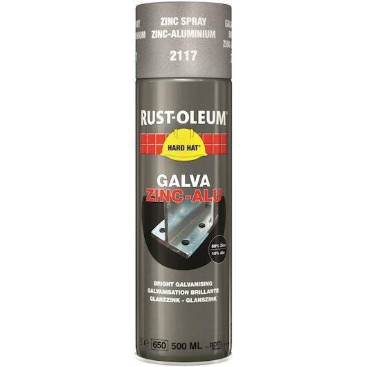 RUST-OLEUM 2117 Hard Hat galva zinc-alu spuitbus zinkprimer 500ml | Klium