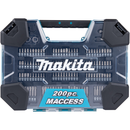MAKITA E-22610 MACCESS drill and screw bit set 200-piece | Klium