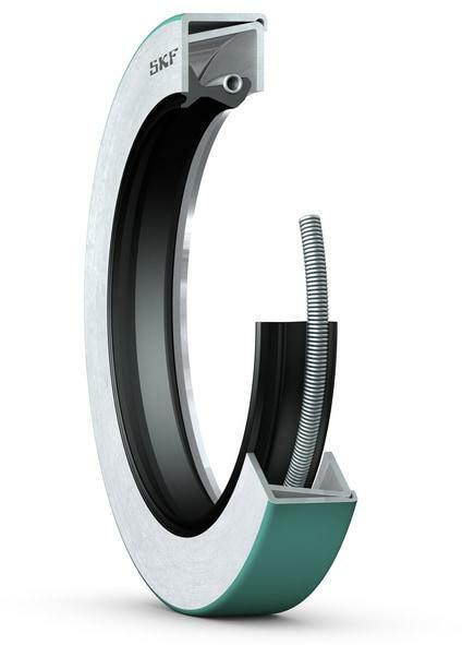 SKF 17645 radiale asafdichting met dubbele metalen behuizing, Wave-lip ...