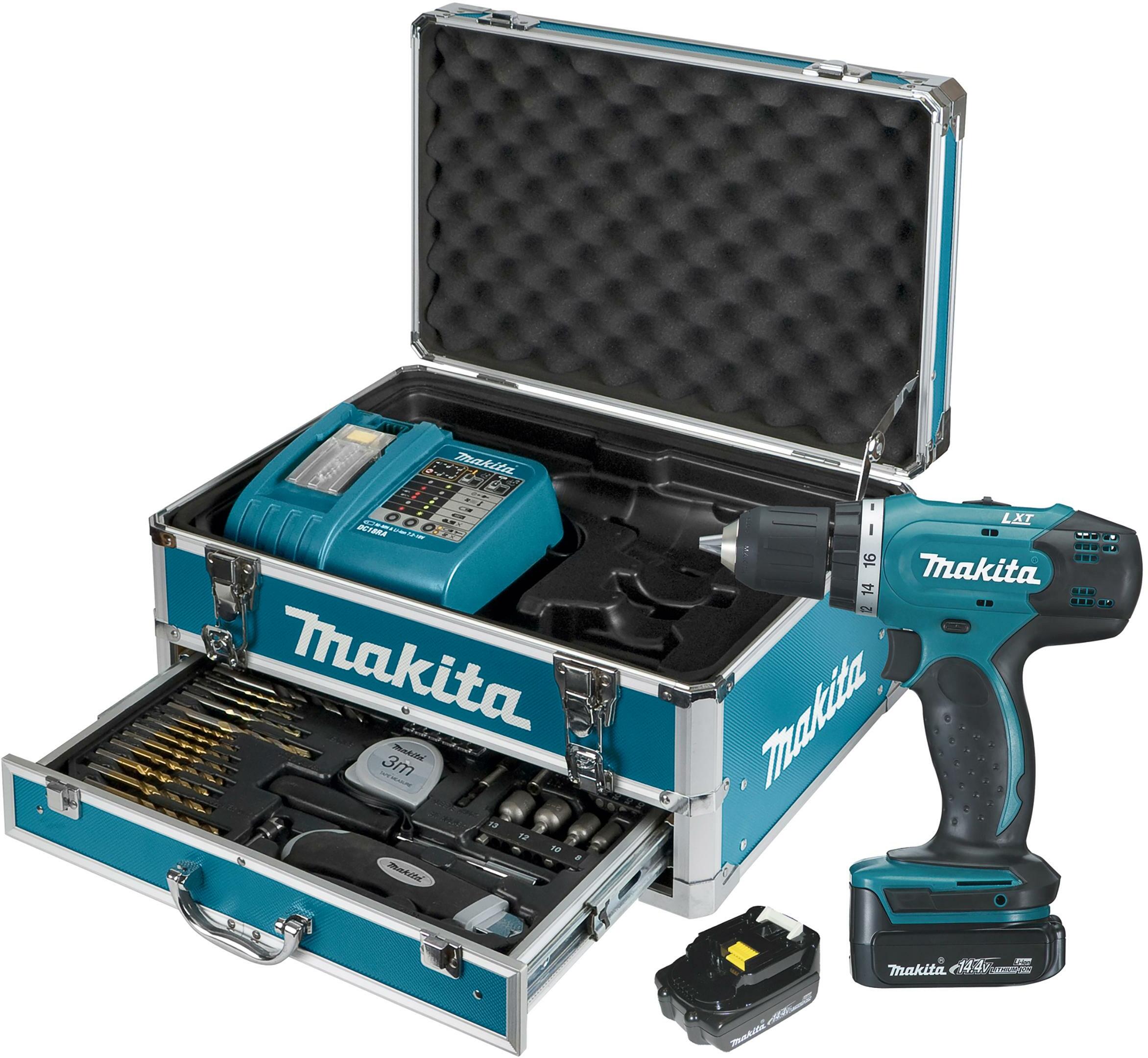 MAKITA DDF343RYX2 14,4V accu-schroefboormachine met accessoires in ...