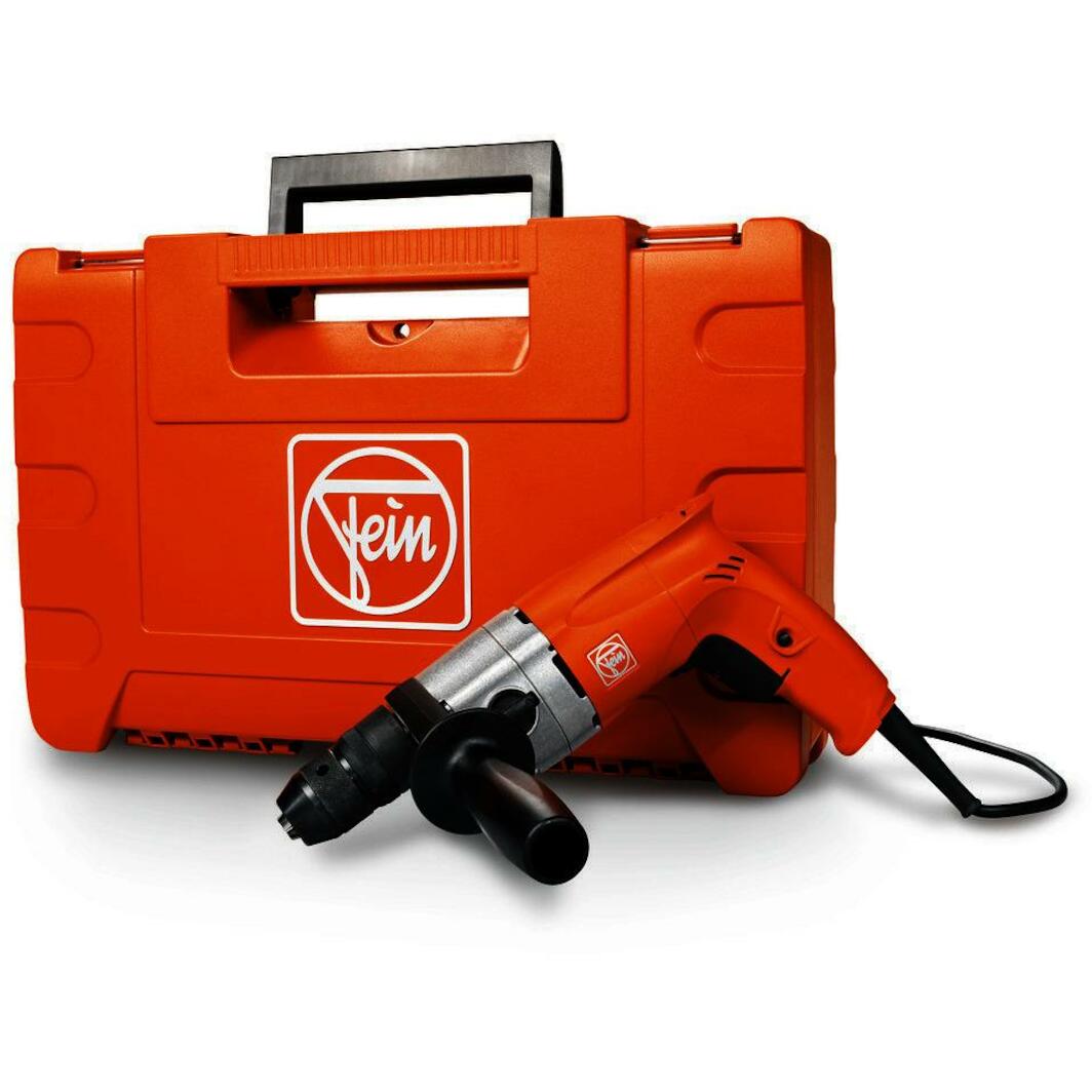 FEIN BOP 10-2 SET hand drill 10 mm with 2 speeds 500 W in plastic tool ...