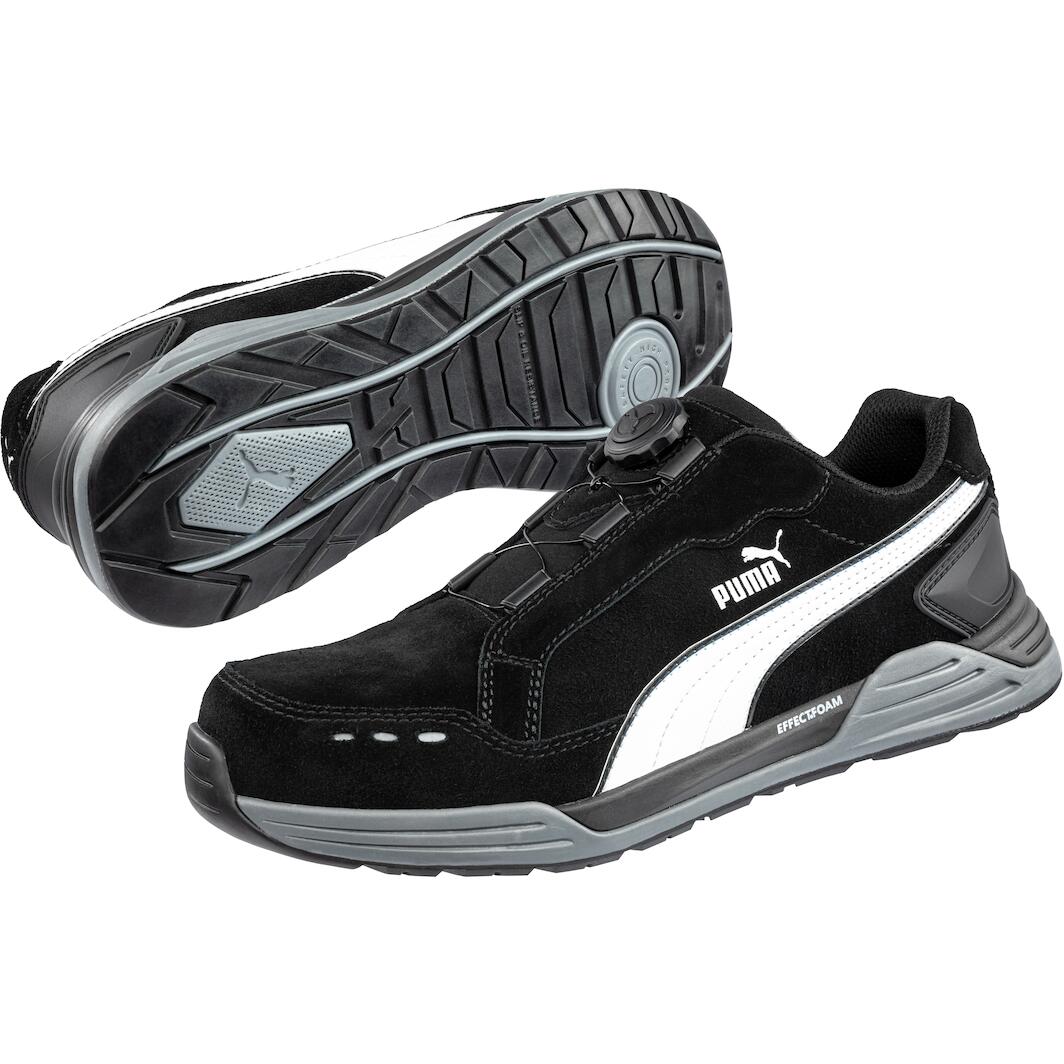 PUMA Airtwist Black Disc Chaussure de sécurité S3 basse (noir/blanc ...