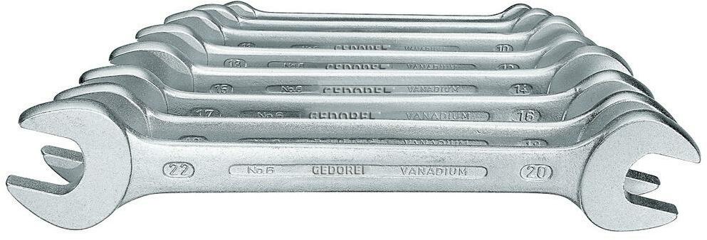GEDORE 6-8 steeksleutelset 6-22mm 8-delig - 6077380 | Klium