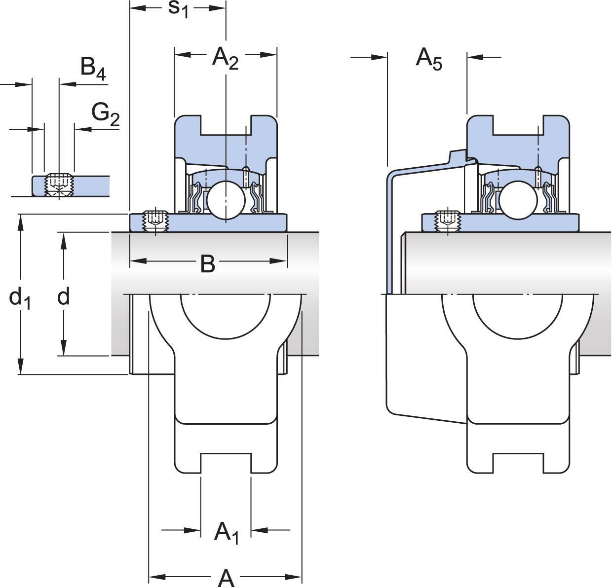 SKF TUJ 60 TF kogellagerunit 60 mm | Klium