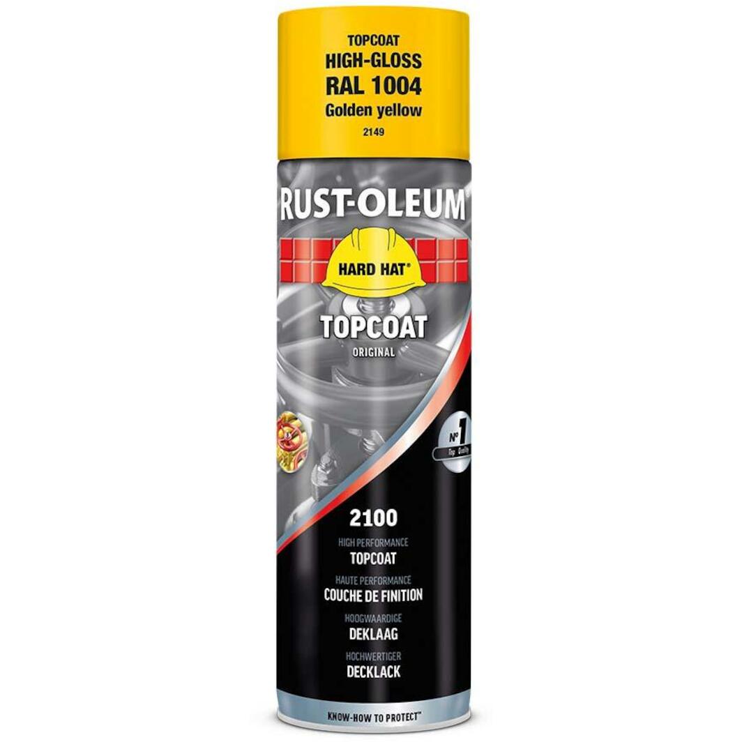 RUST-OLEUM 2149 Hard Hat topcoat golden yellow RAL1004 500ml | Klium