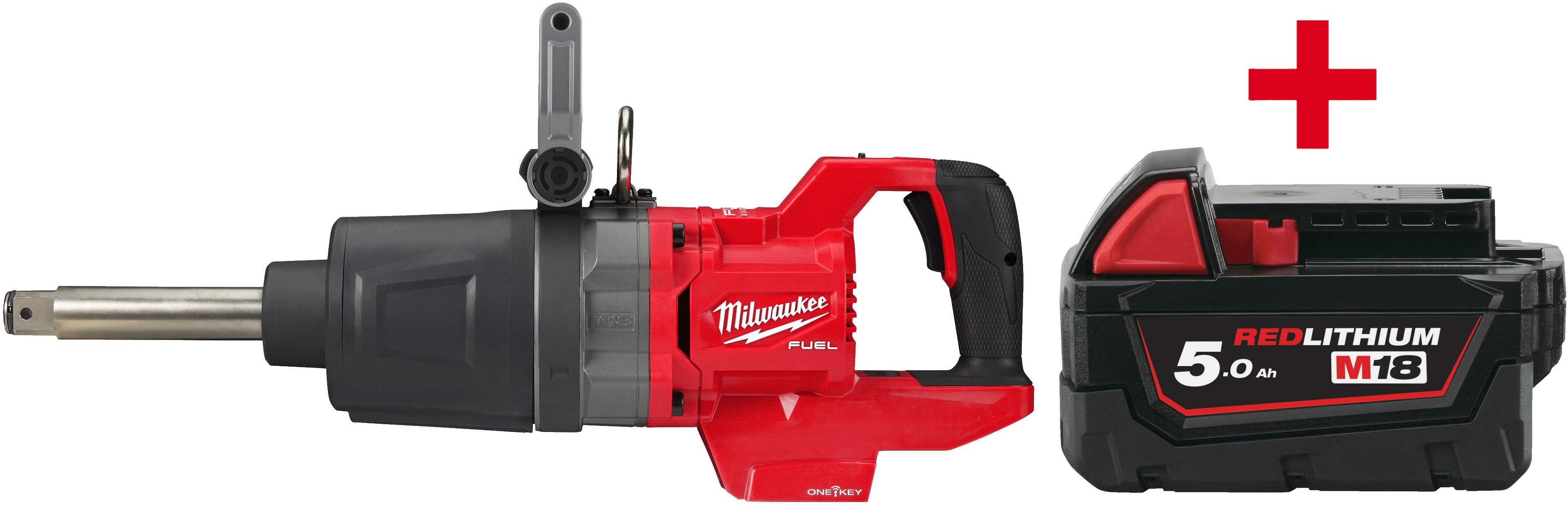 MILWAUKEE M18 ONEFHIWF1D-0C accu-slagmoersleutel 1" hoog koppel met ...
