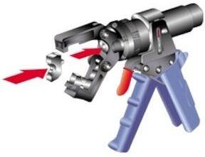 FACOM 985913 hydraulische tang met trekker voor kabelschoenen ronde ...