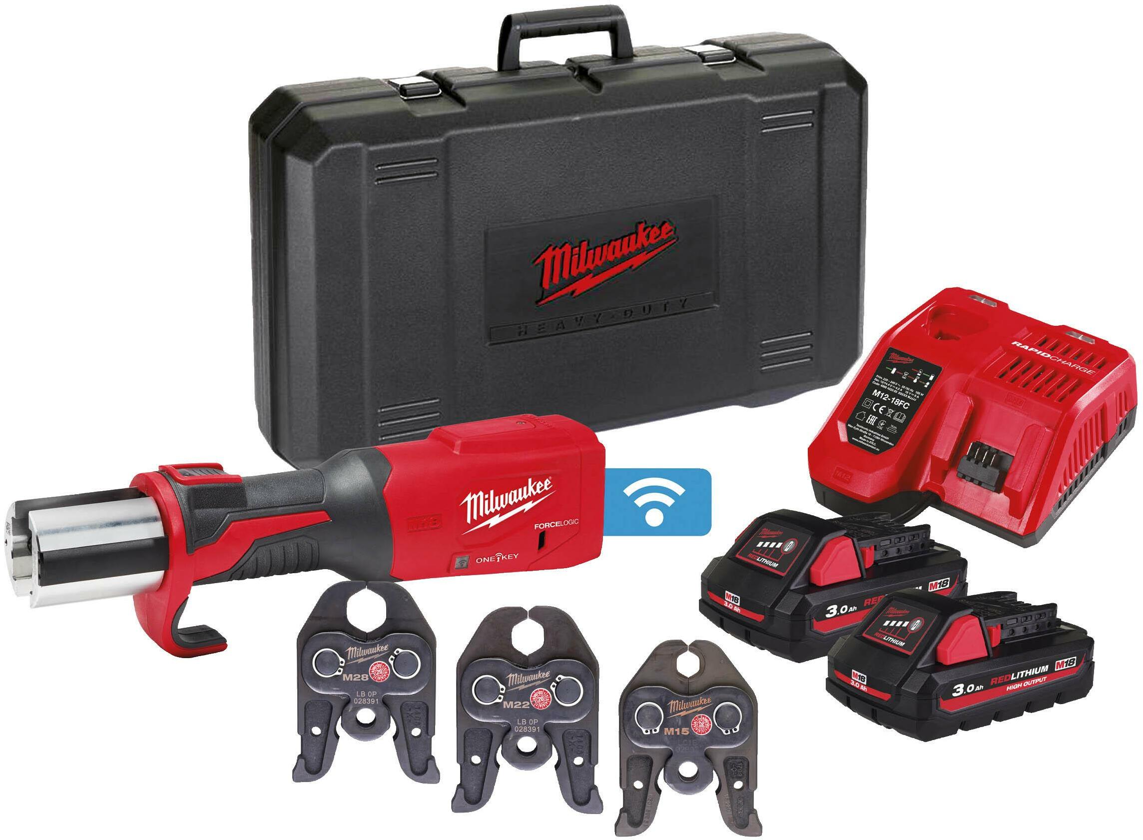 MILWAUKEE M18 ONEBLHPT-302C M-SET FORCE LOGIC ONE-KEY Brushless accu ...