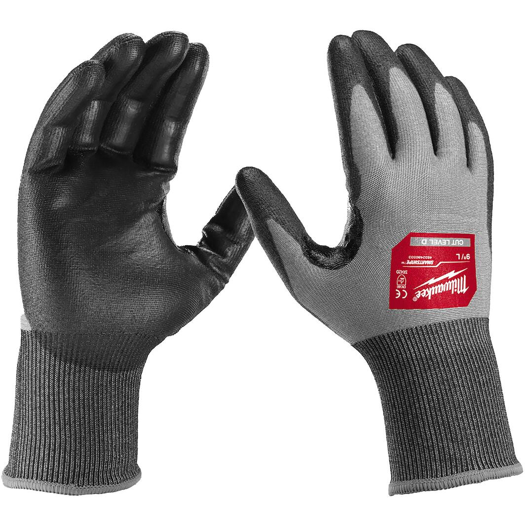 MILWAUKEE Hi-Dex Cut D gants de travail gris/noir coupe classe 4/D code ...