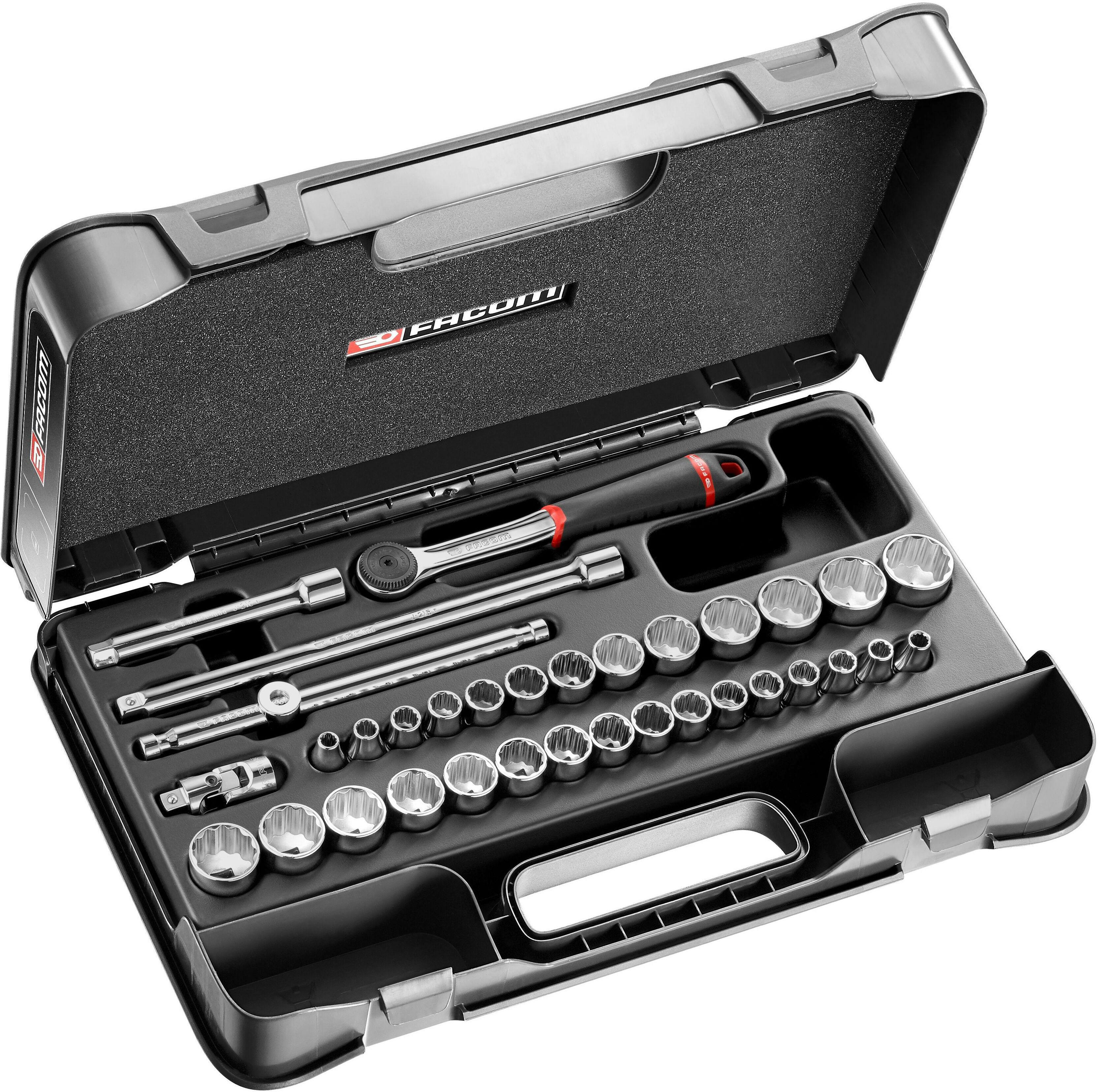 FACOM J.430AMU Case 12-sided sockets 3/8, metric sizes and inches - 34 ...