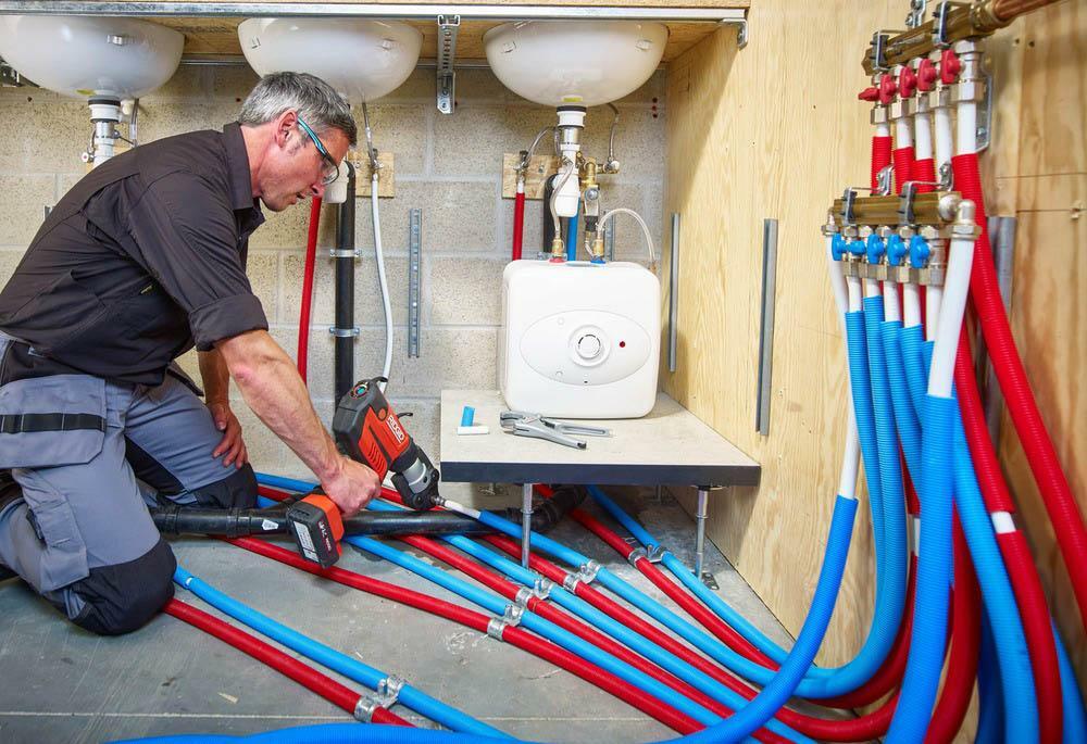 RIDGID RP 350-B 18V accu-persgereedschap zonder persbekken in koffer ...