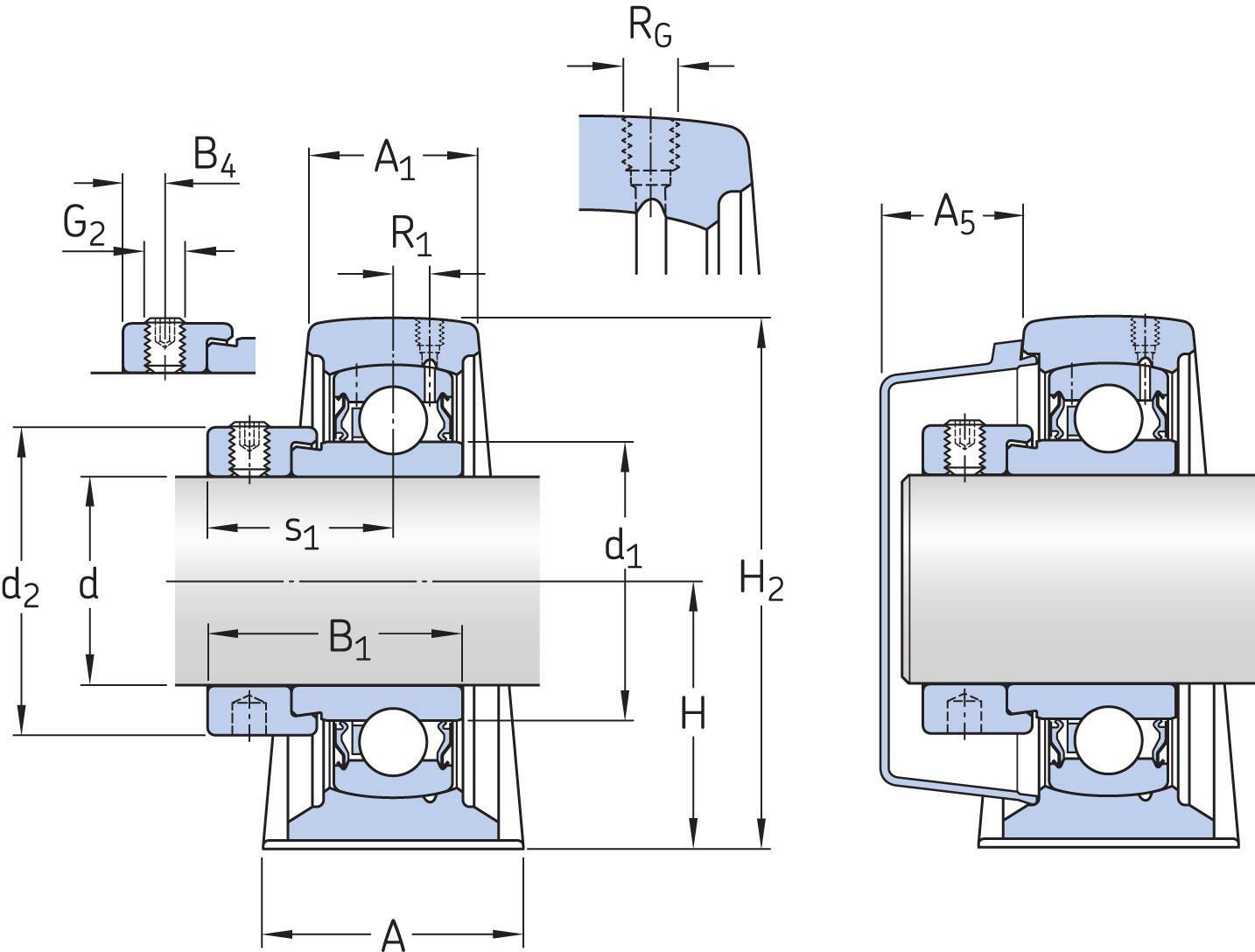 SKF SY 20 FM kogellagerunit 20 mm | Klium