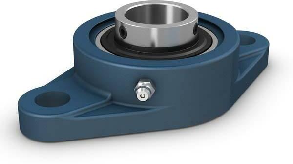 SKF UCFL 206/H ball bearing unit with oval flange, widened inner ring ...