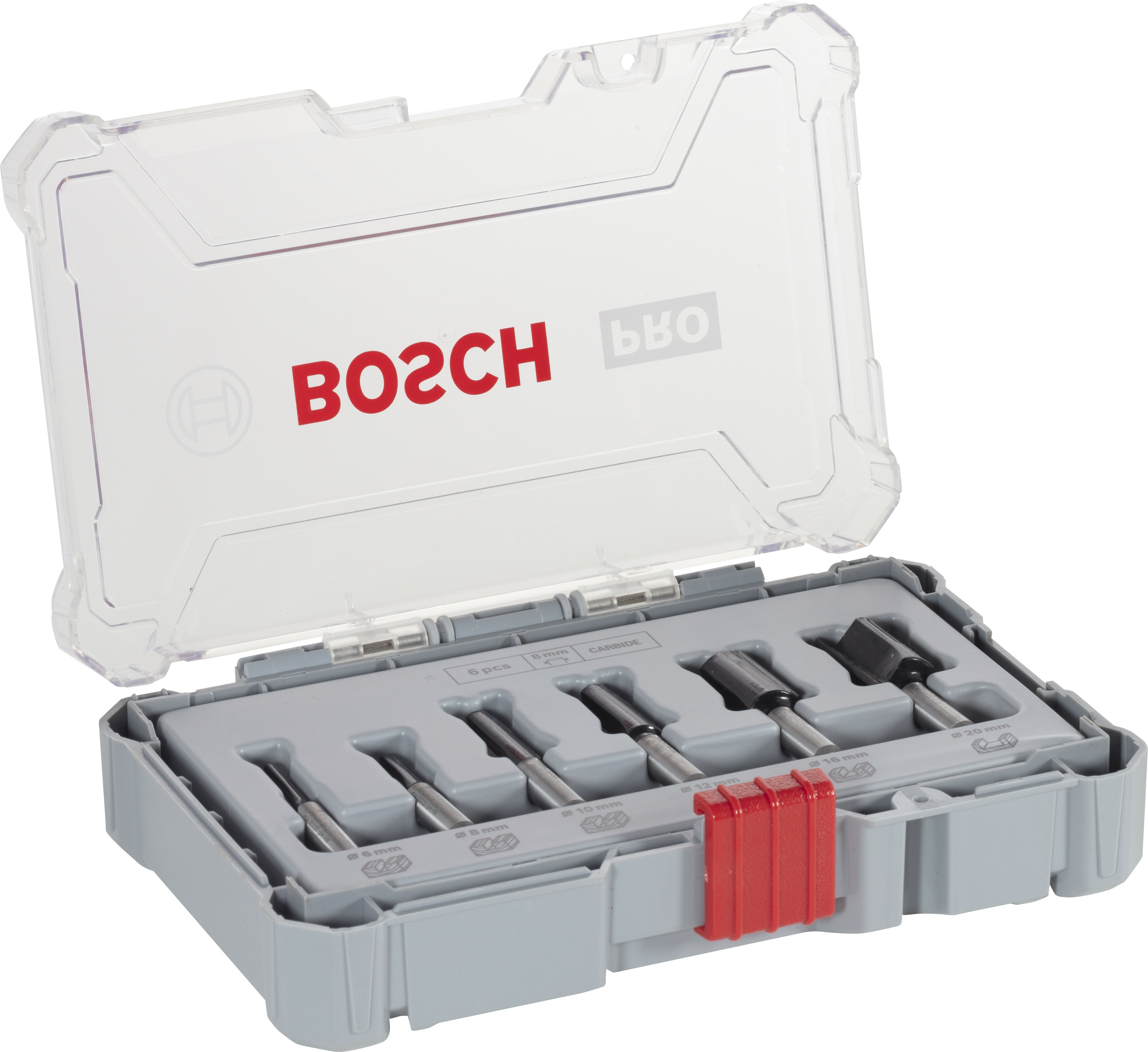 BOSCH 2607017466 vingerfrezenset met een schacht van 8 mm 6-delig | Klium