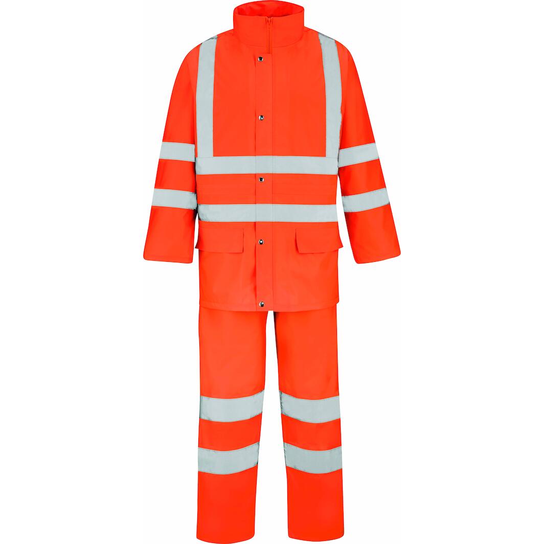 FIRST P70WX2B mackintosh haute visibilité classe 3 (orange fluorescent ...