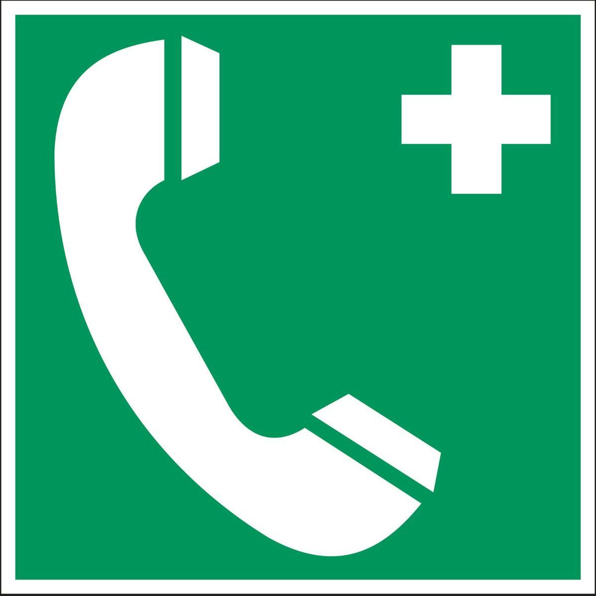 BRADY 250465 reddingspictogram - telefoon voor redding en eerste hulp ...