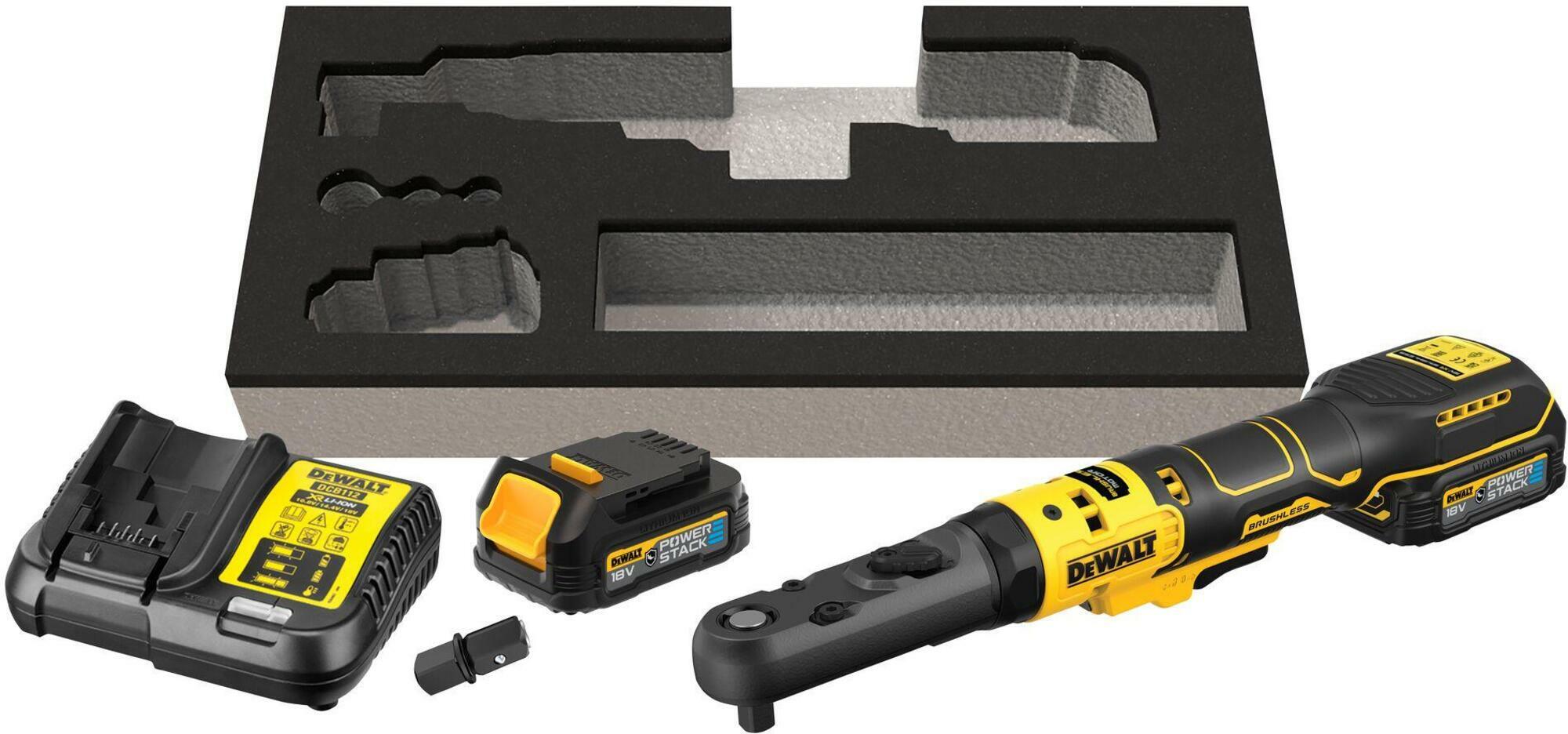 DEWALT DCF510E2G-QW 18V XR Brushless haakse accu-ratelsleutel 1/2" en 3 ...