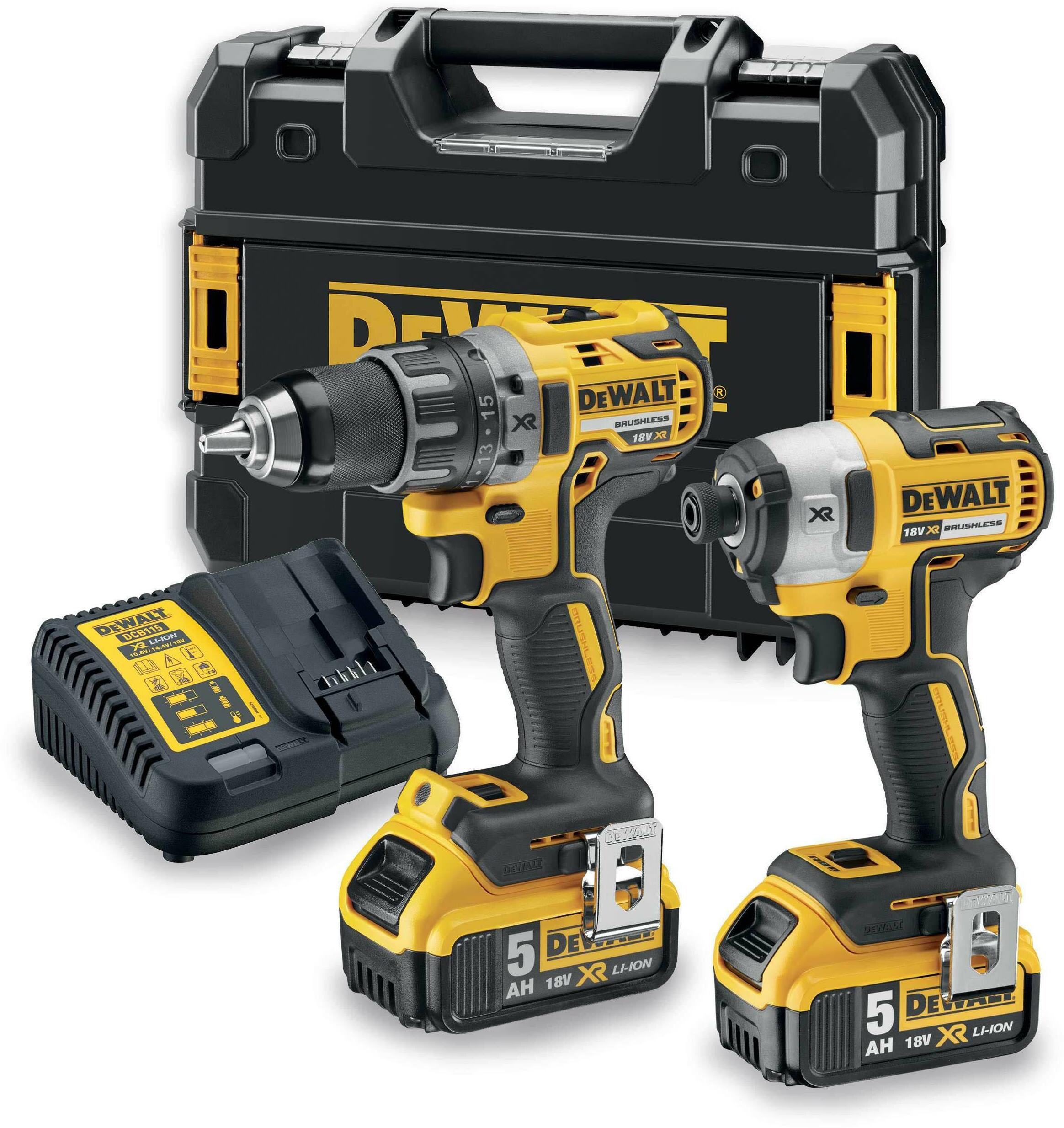 DEWALT DCK268P2T-QW 18V XR Brushless accu-combiset 2-delig DCD791 ...