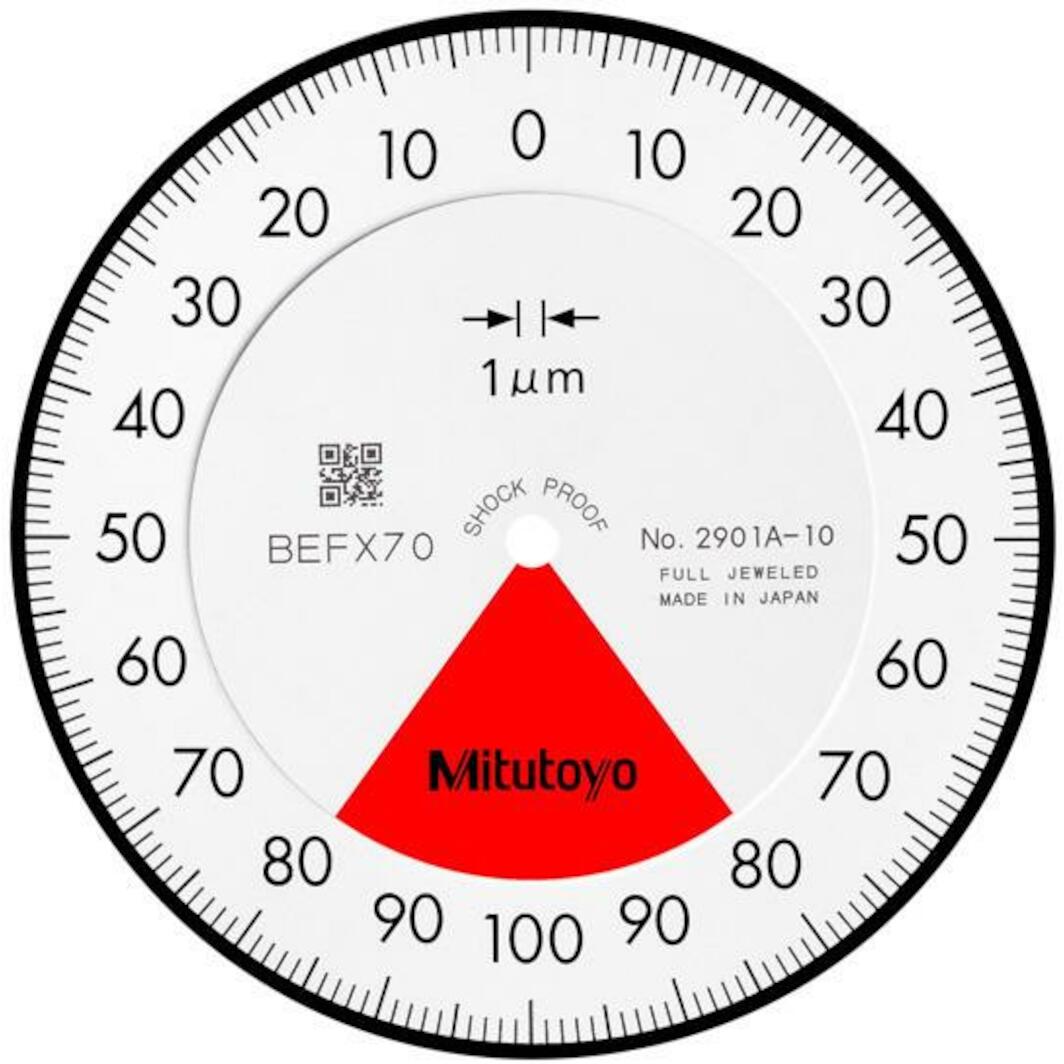 MITUTOYO 2901A-10 dial indicator with fixture, ISO version, single ...