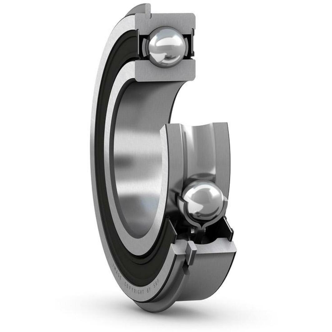 SKF 6209-2RS1NR single-row groove ball bearing cylindrical 45x85x19 mm ...