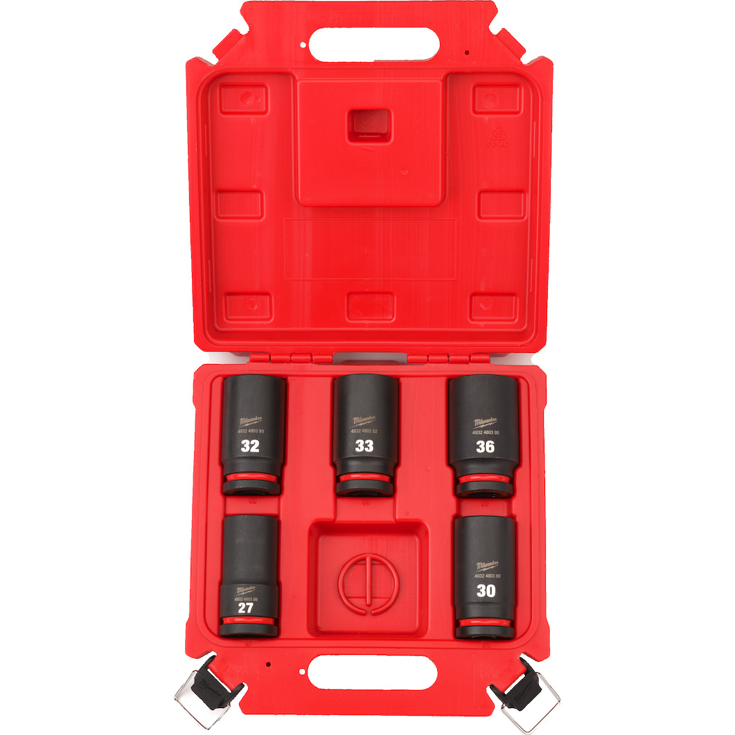 MILWAUKEE 4932498750 SHOCKWAVE doppenset 3/4" diep 5-delig | Klium