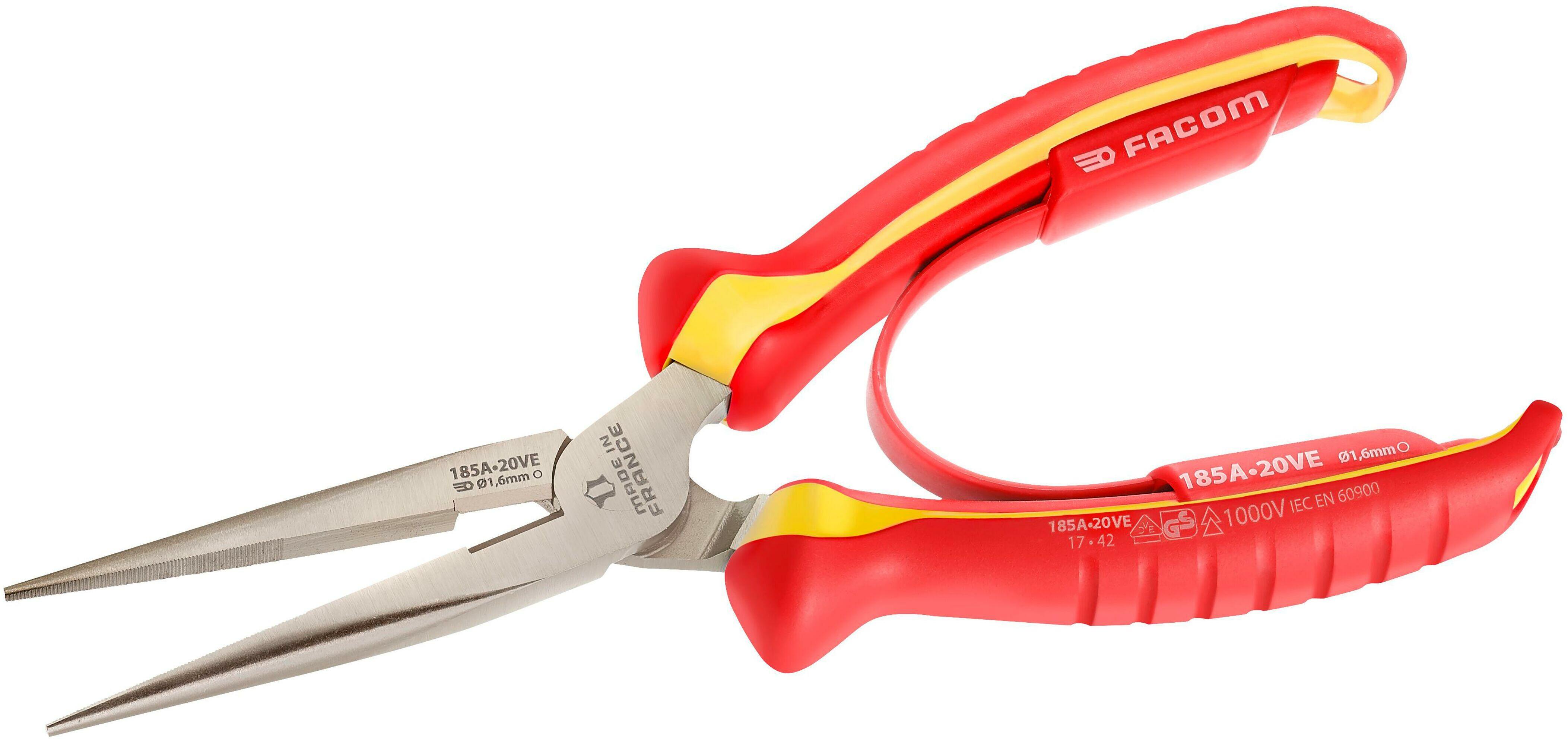 FACOM 185A.20VE tang met lange rechte bekken VDE geïsoleerd tot 1000 ...