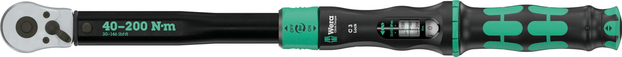 WERA Click-Torque Lock C 3 Torque spanner, adjustable, changeover ...