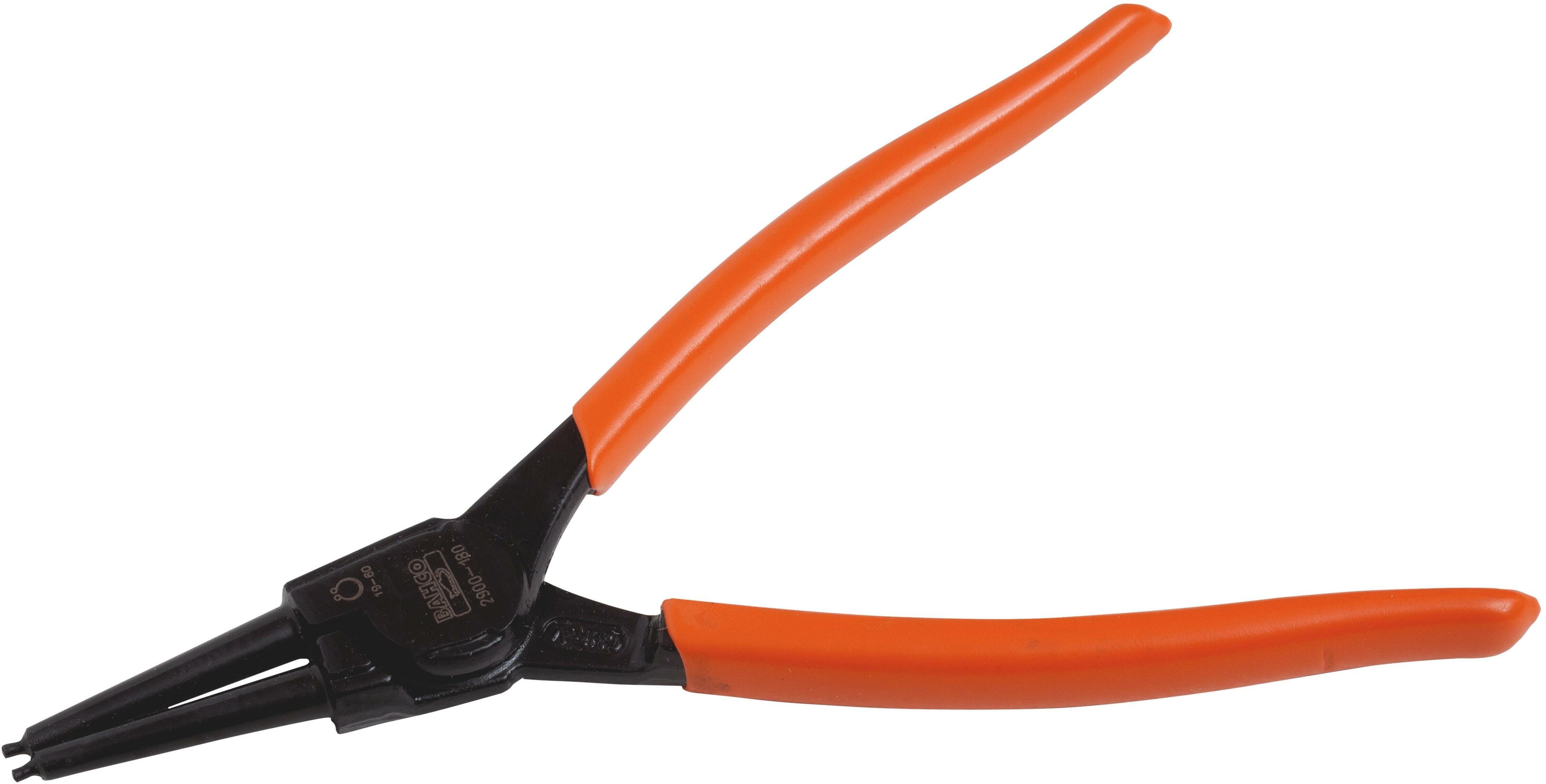BAHCO 2900-300 outer circlip pliers with straight jaws phosphated 85 mm ...