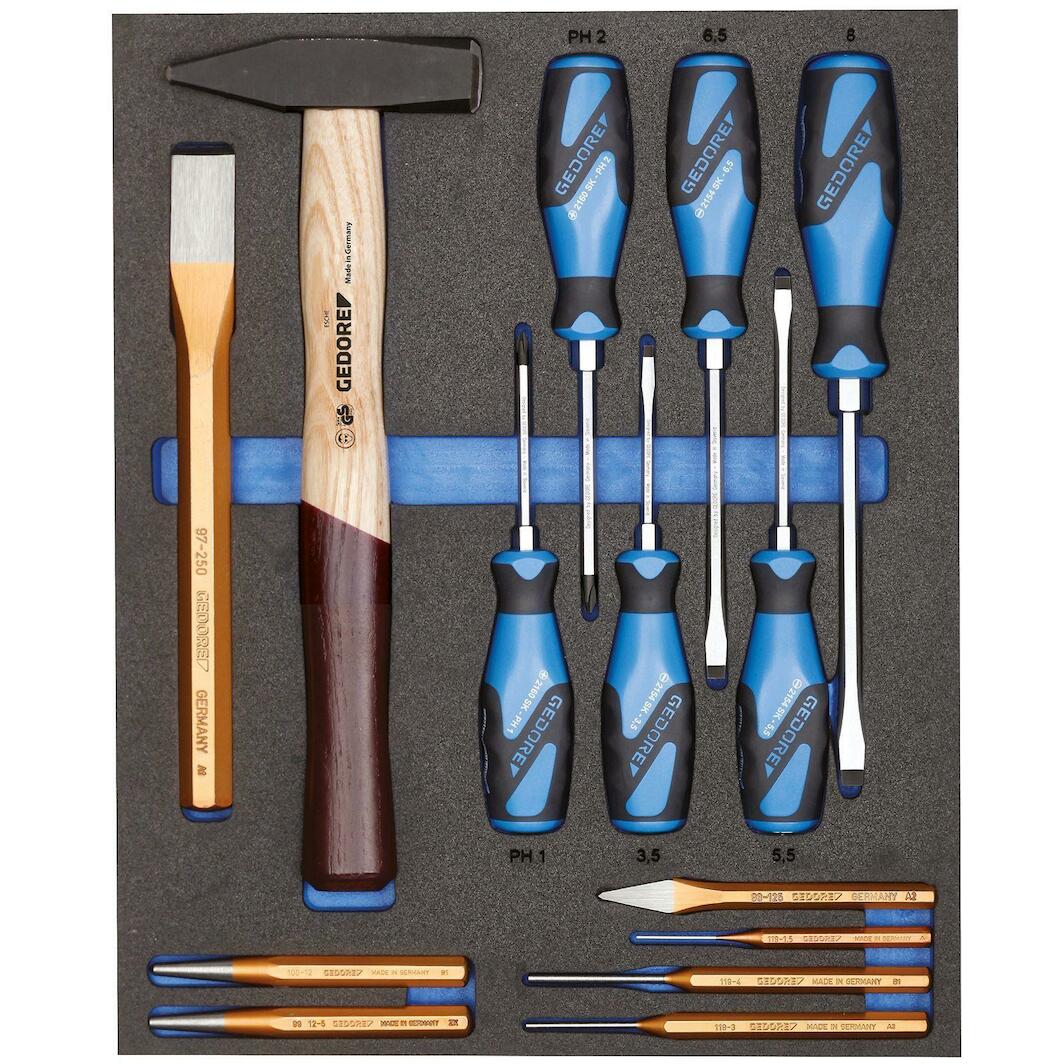 GEDORE TS CT2-2154SK-119 schroevendraaierset in 2/4 CT-module - 2957221 ...