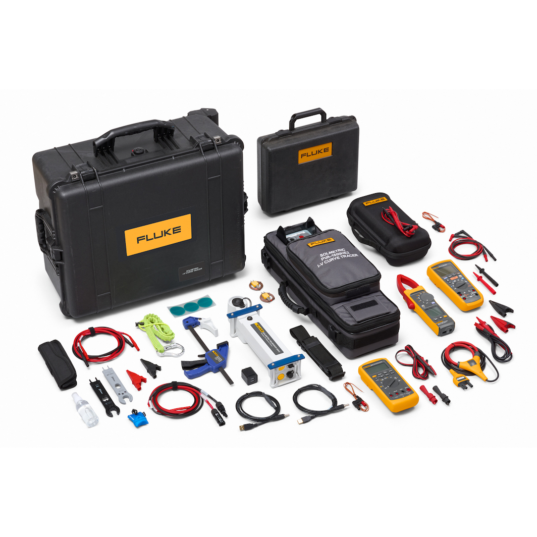FLUKE SOL-INS87-KIT Solmetric HR IV Curve Tracer PVA-1500HE2 + current ...